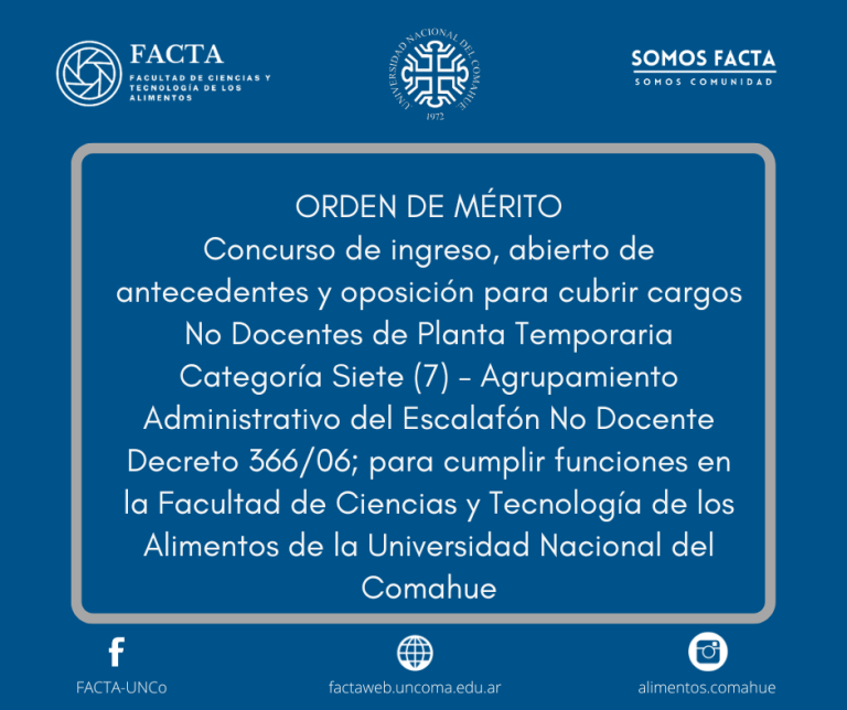 factaweb – Facultad de Ciencias y Tecnología de los Alimentos